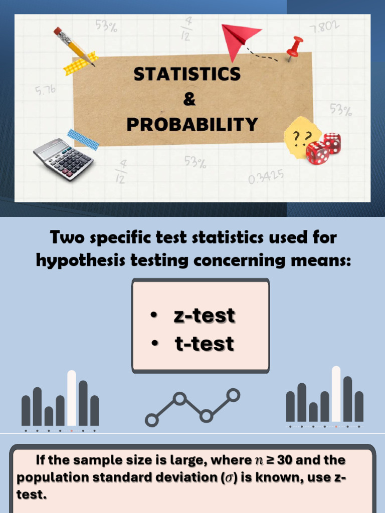 Computing Test Statistic On Population Mean | PDF