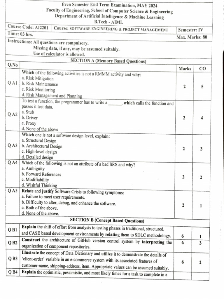 SEPM ETE | PDF | Systems Engineering | Software Engineering