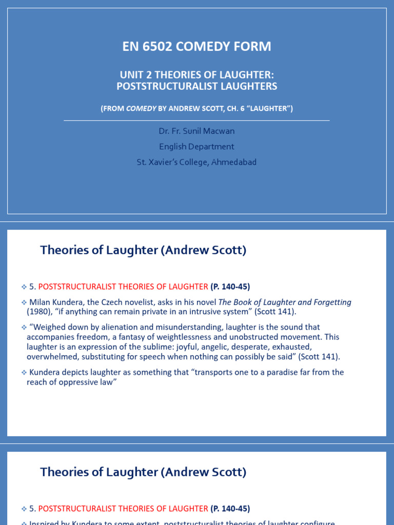 FS EN 6502 UNIT 2_POSTSTRUCTURALIST THEORIES | PDF | Deconstruction ...