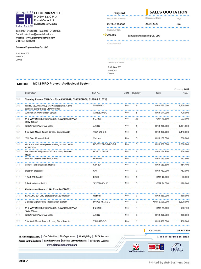 Quotation-EM With Terms V2 | PDF | Tort | Legal Liability