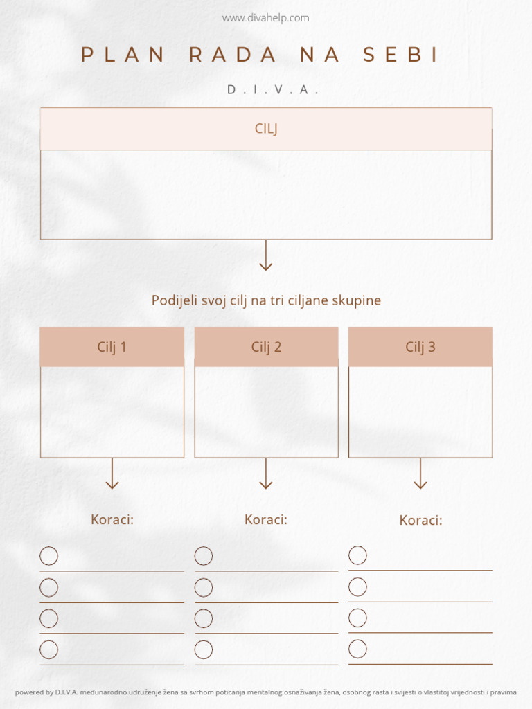 D.I.V.A. Plan Rada Na Sebi | PDF