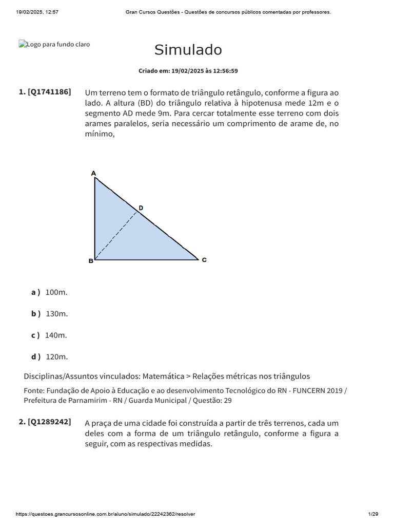 Triangulo 2 | PDF | Triângulo | Geometria Euclidiana