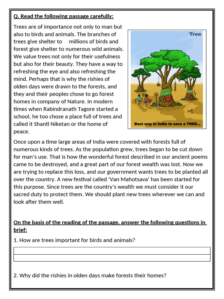 Trees Comprehension | PDF