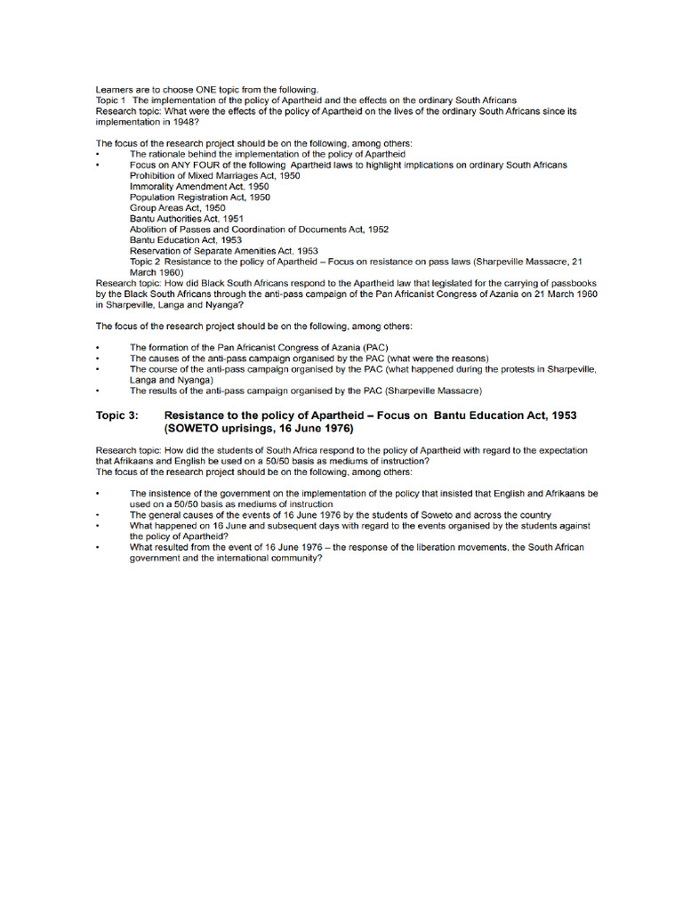 TERM 1 History Gr12 | PDF