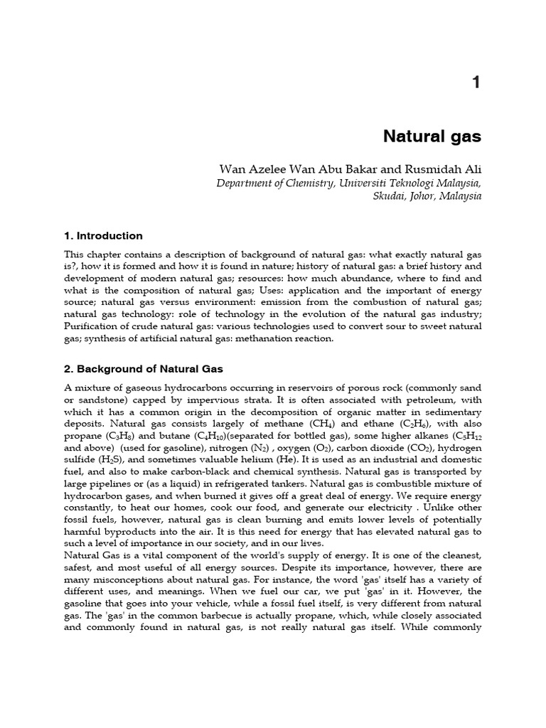 Understanding Natural Gas: Formation & Uses | PDF | Natural Gas ...