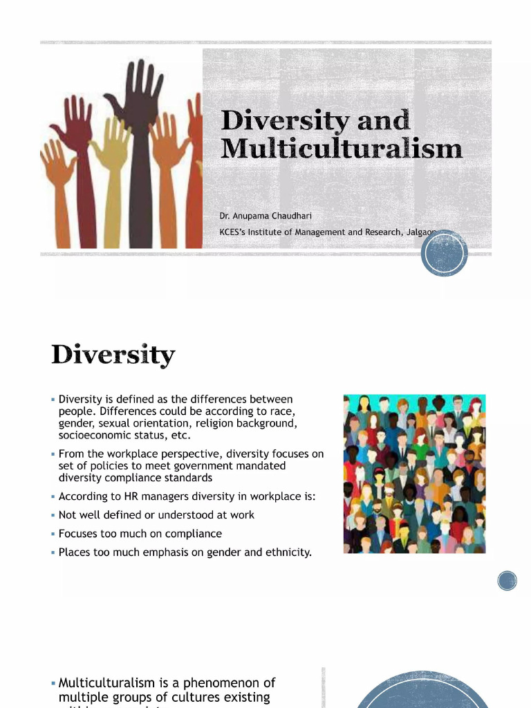 Diversity & Multiculturalism | PDF