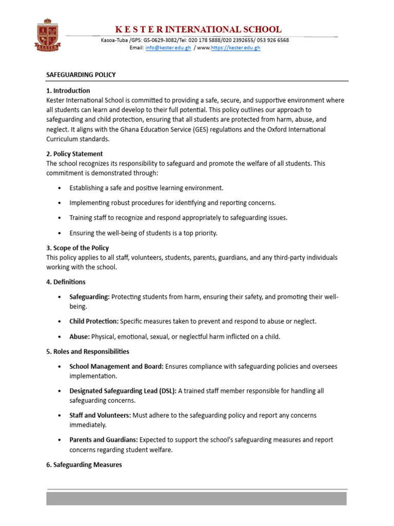SAFEGUARDING POLICY | PDF | Child Protection | Social Ethics