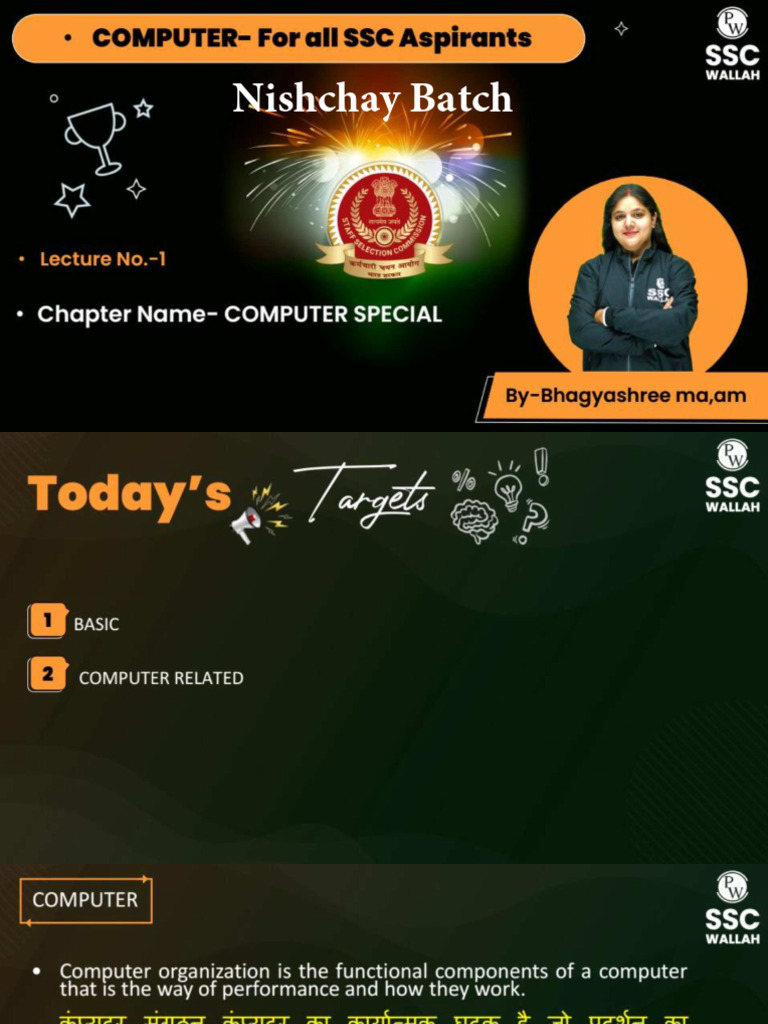 Computer 01 - Class Notes (Nishchay 2022) | PDF