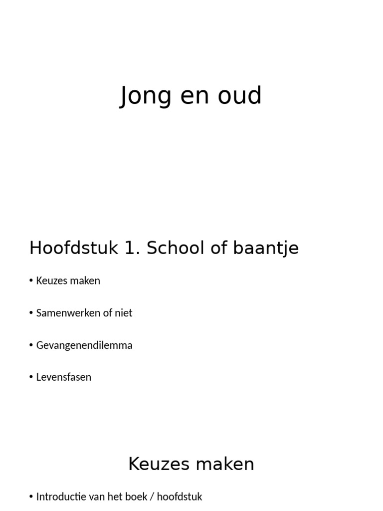 Jong en Oud IBC | PDF