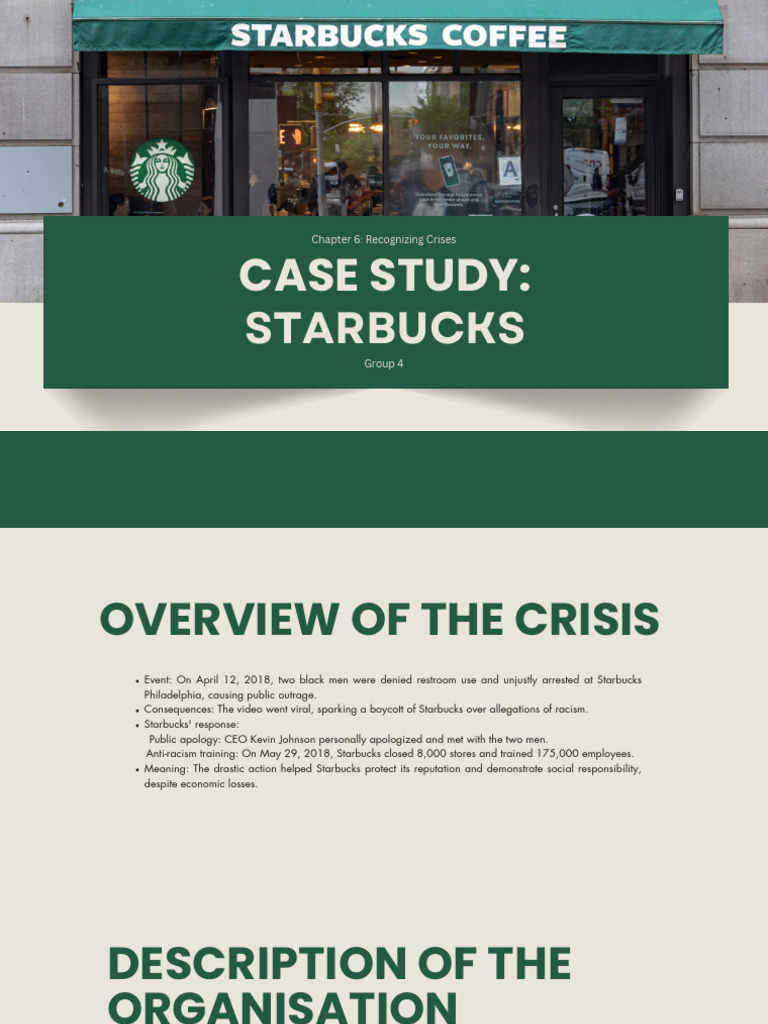 Case study_ Starbucks - Chapter 6_ Recognizing Crises | PDF | Starbucks ...