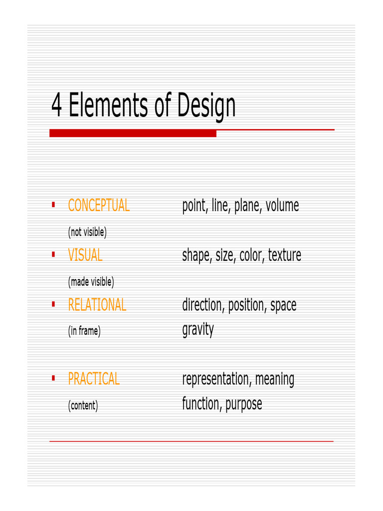 Lec - 03, Elements of Design | PDF | Length | Wall