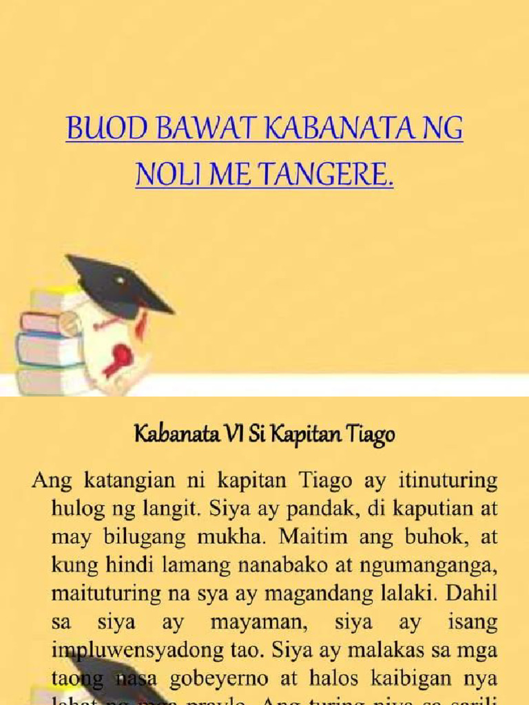 Fil9 Buod NG Kabanata NG Noli Me Tangere 6 14 | PDF
