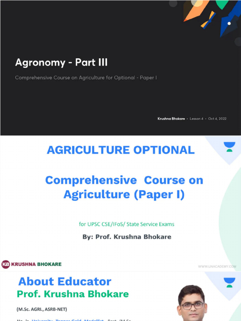 Agronomy Part III No Anno | PDF