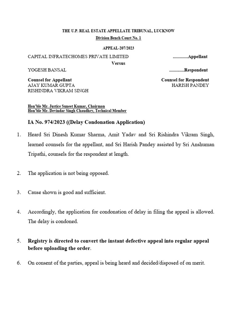 UP REAT Final Order 17.01.2025 | PDF | Common Law | Public Law