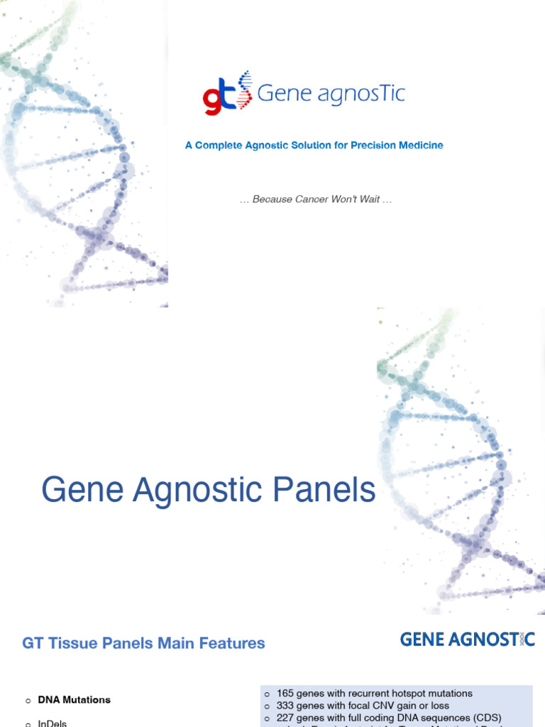 Gene Agnostic Panels - 15jun2024 | PDF | Cancer | Gene