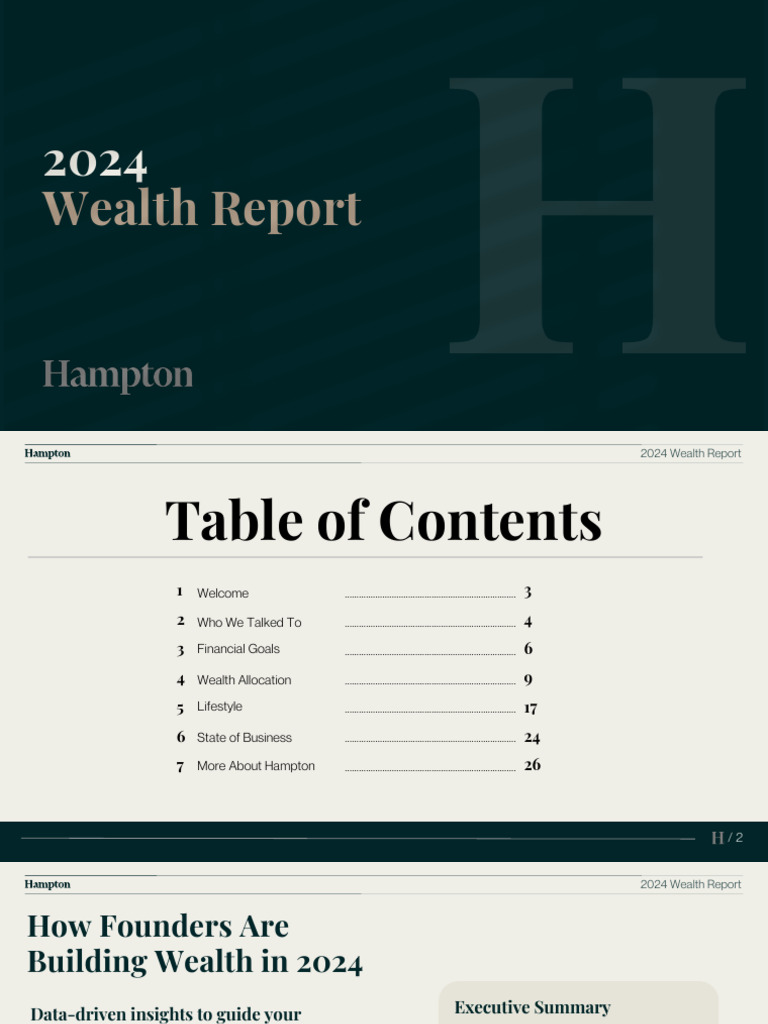 2024 Hampton Wealth Report - PUBLIC | PDF | Wealth | Investing