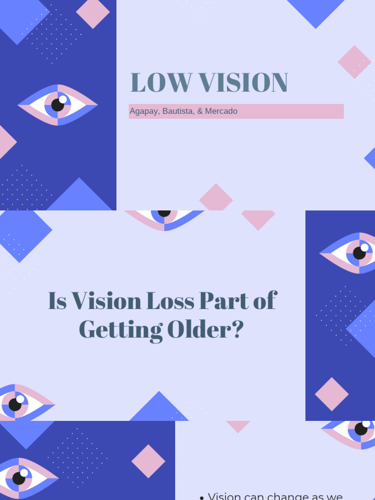 LOW VISION.pdf | PDF | Visual Impairment | Visual Perception