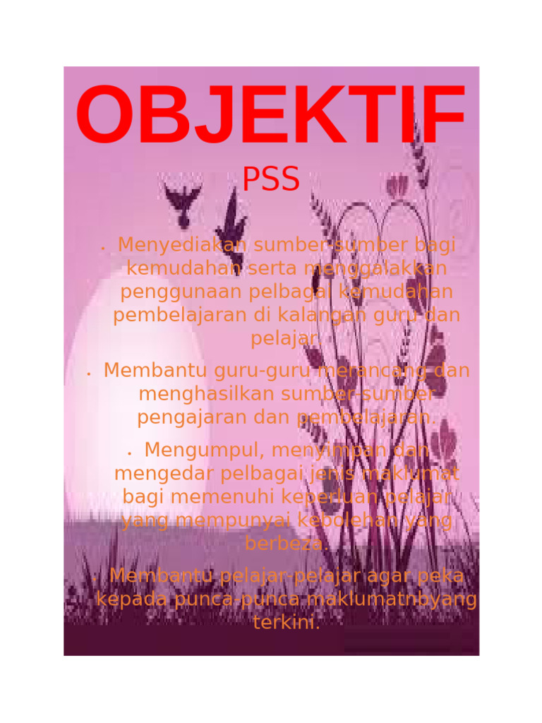 Objektif PSS | PDF