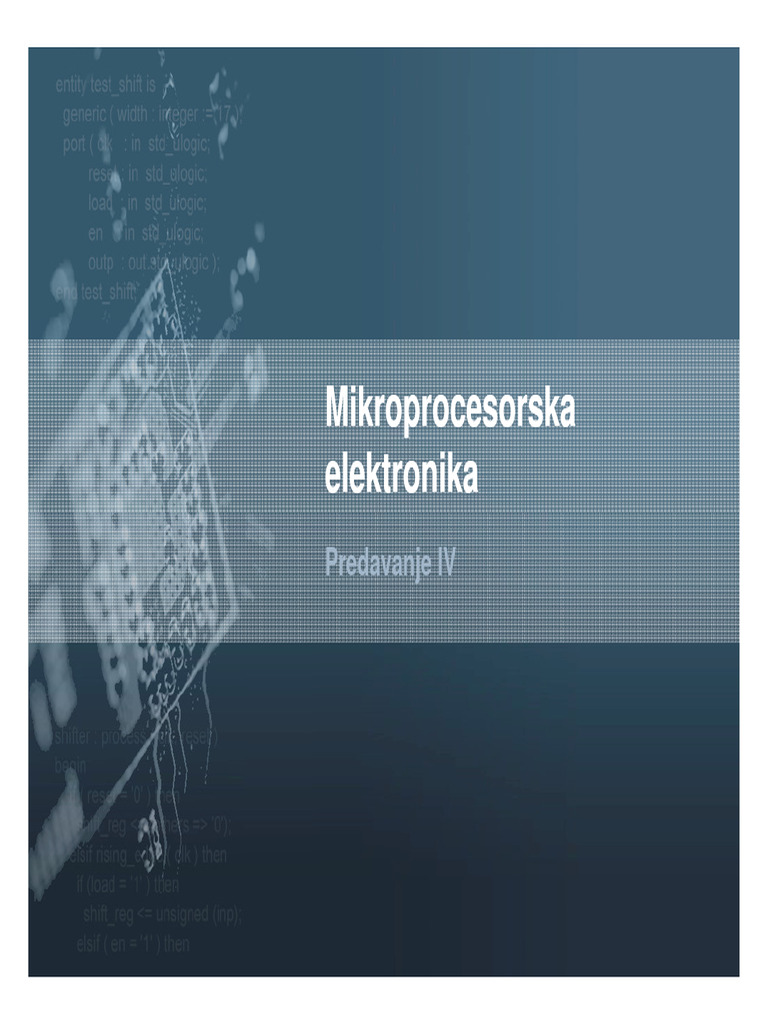 Predavanje 4 Organizacija Mikroracunarskog Sistema 2 | PDF