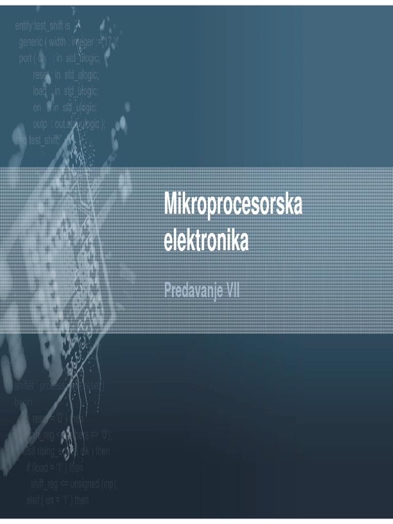 Predavanje-7-Mikrokontroler-8051 | PDF