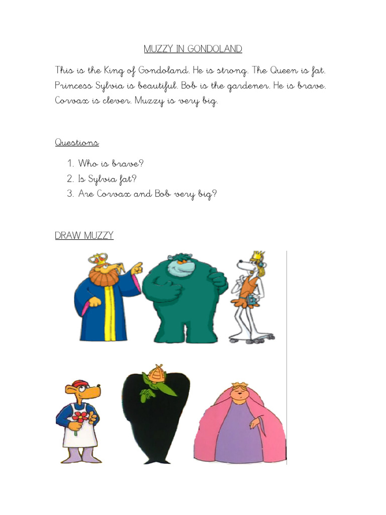 Muzzy in Gondoland Episode 1-1 | PDF