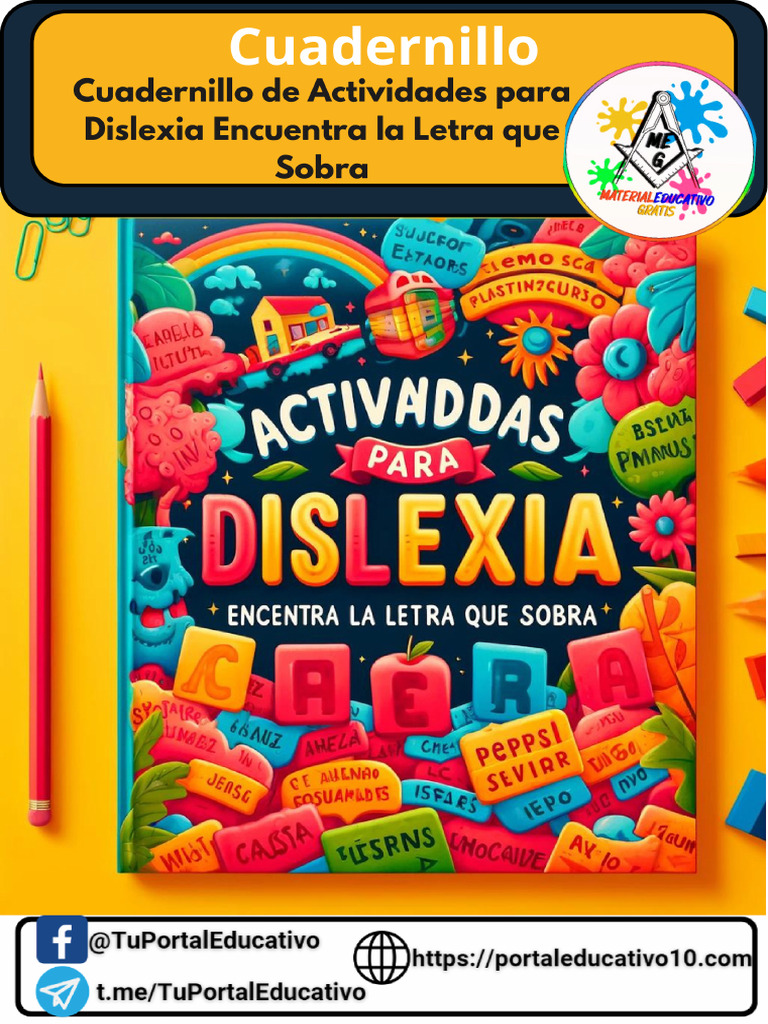 Cuadernillo de Actividades para Dislexia Encuentra La Letra Que Sobra ...