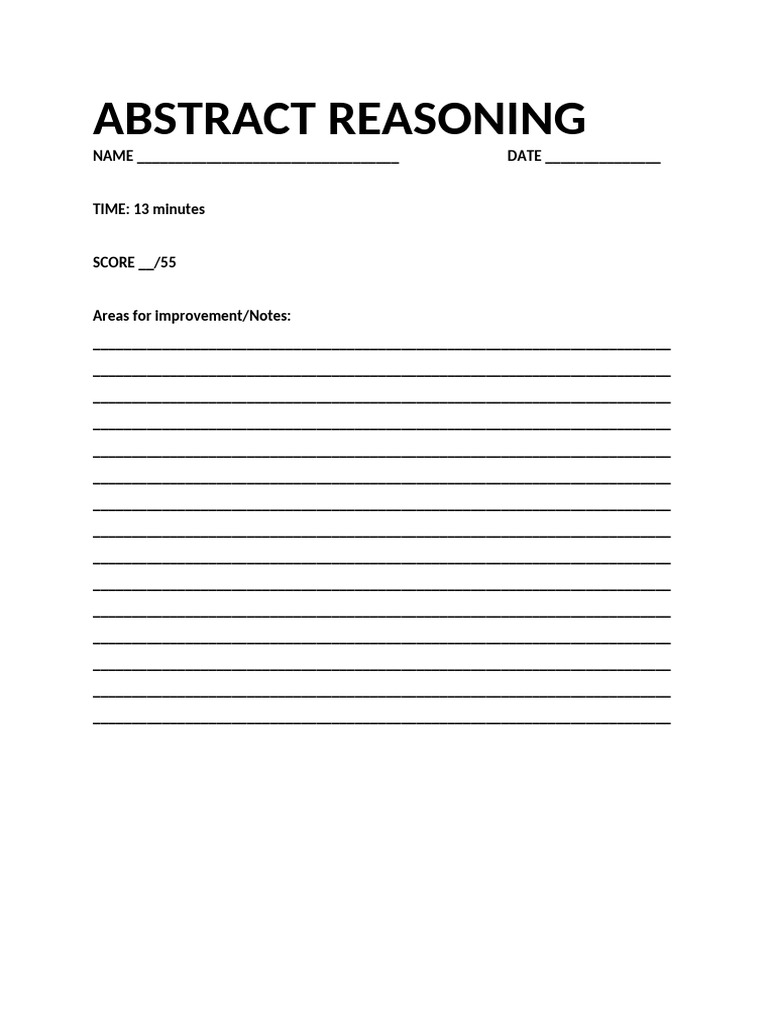 Abstract Reasoning | PDF