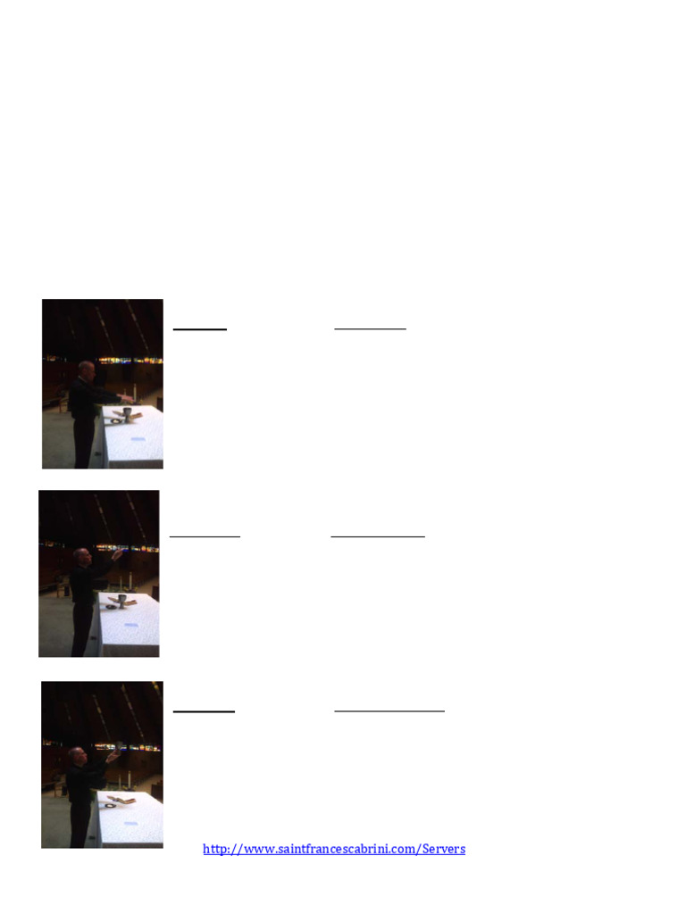 Altar Bells Usage Guide for Mass | PDF | Altar | Religious Rituals