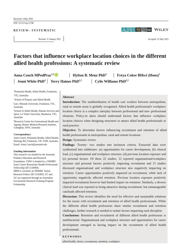 Ajr 12768 | PDF | Health Professional | Chronic Condition