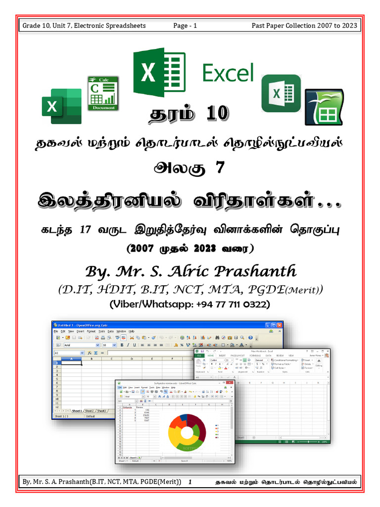 Grade 10 ICT Past Papers 2007-2023 | PDF