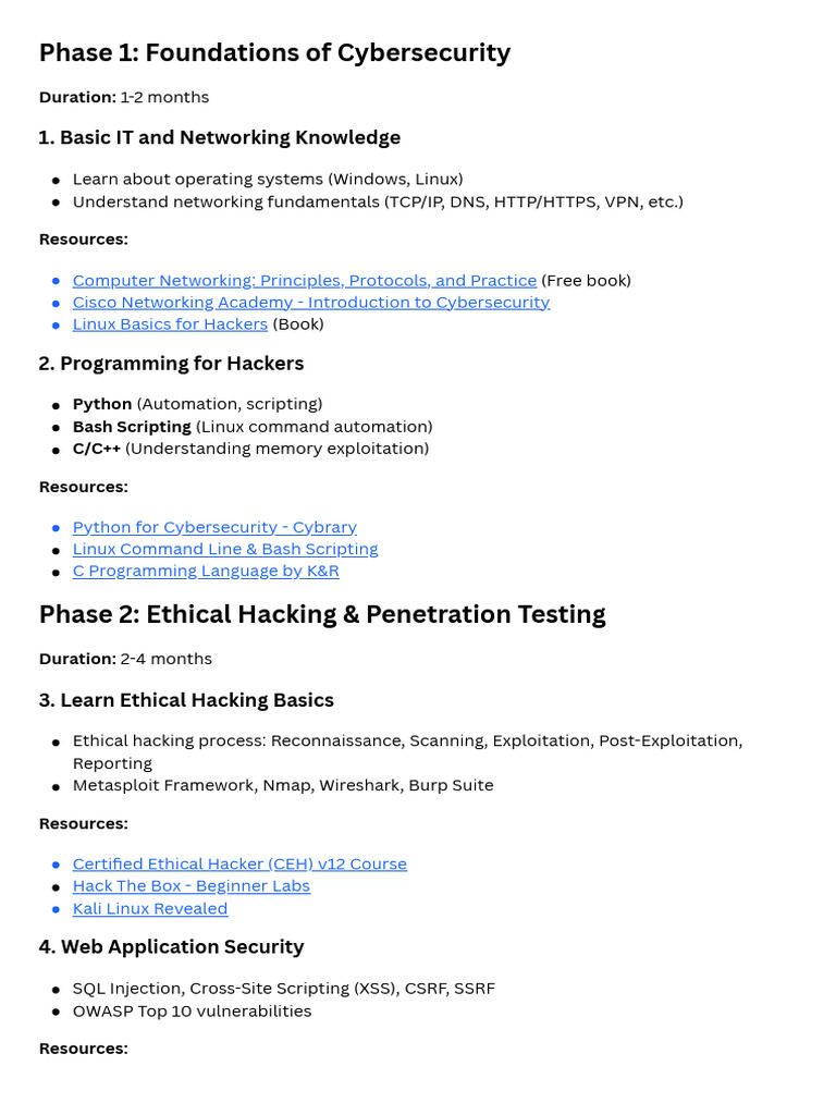 Phase 1 Foundations of Cybersecurity | PDF | Security | Computer Security