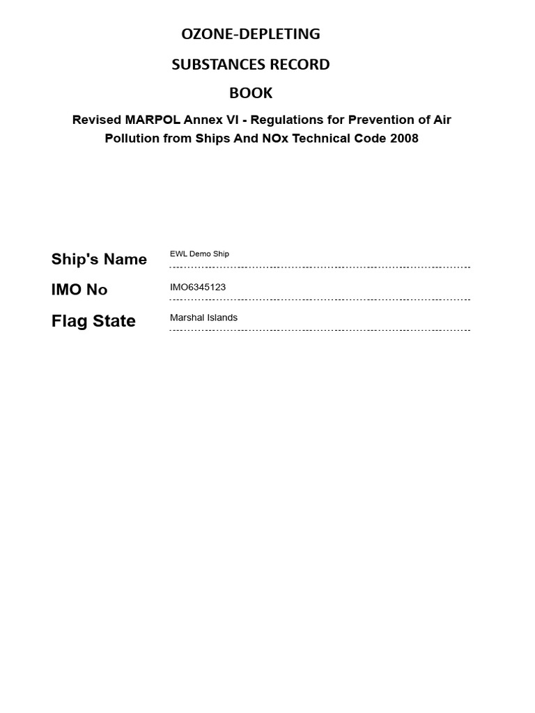 ODS Report | PDF | Ozone Depletion | Air Pollution
