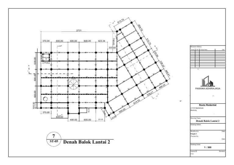 Denah Balok Lt2 | PDF