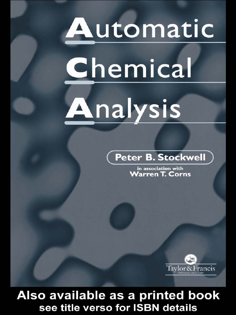 Peter B. Stockwell - Automatic Chemical Analysis - Second Edition (1996 ...