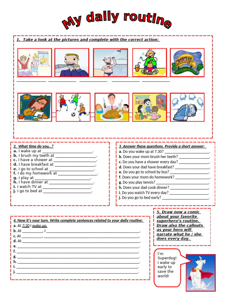 daily routine[1] | PDF