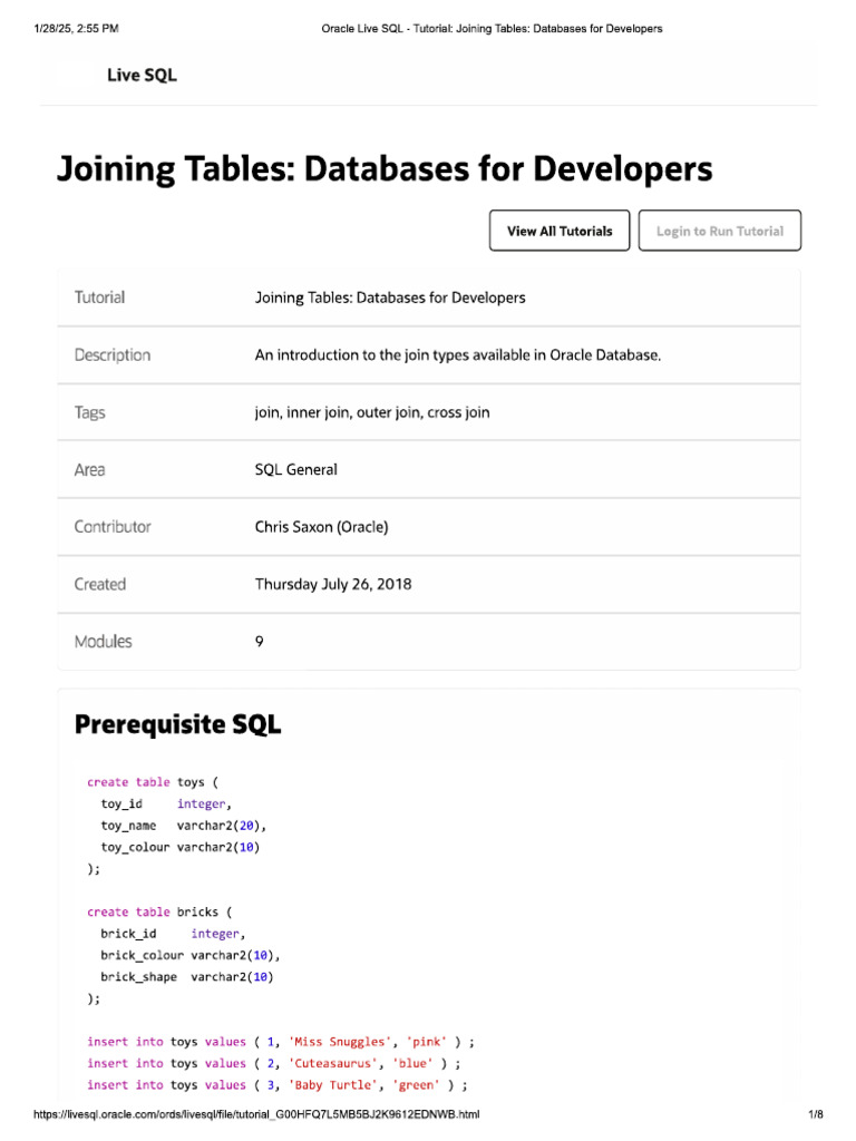 SQL5 - Joining Tables | PDF
