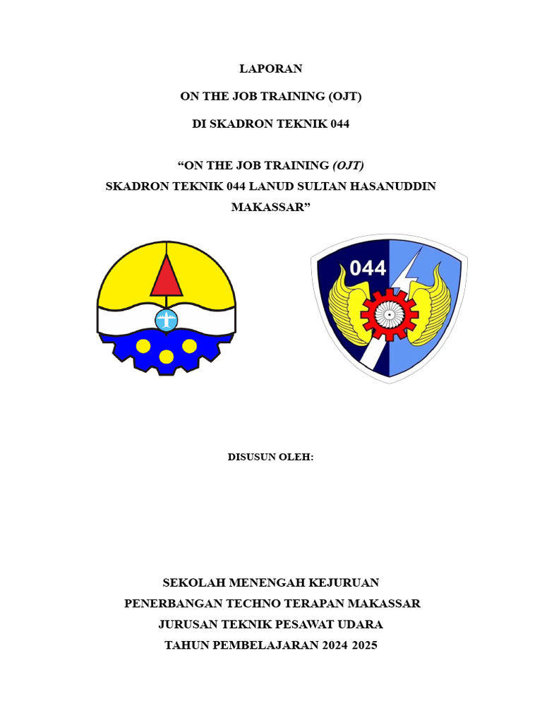 Sampul Laporan Ojt 001 | PDF