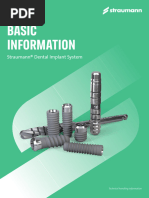 Straumann Bone Level Tapered Implant 2 9mm SC | PDF | Dental Implant | Dentistry Branches