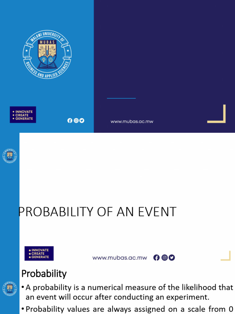 Probability and Statistics Fundamentals | PDF | Probability ...