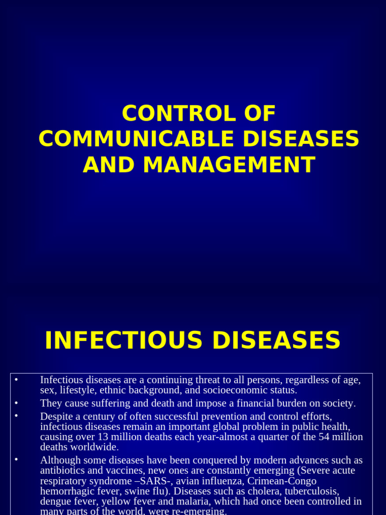 Infectious Disease Control Strategies | PDF | Infection | Antimicrobial ...