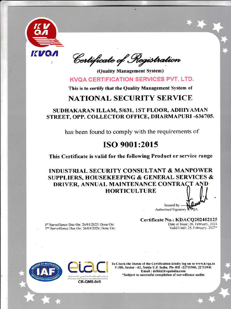 Iso New Certificate-2024 | PDF