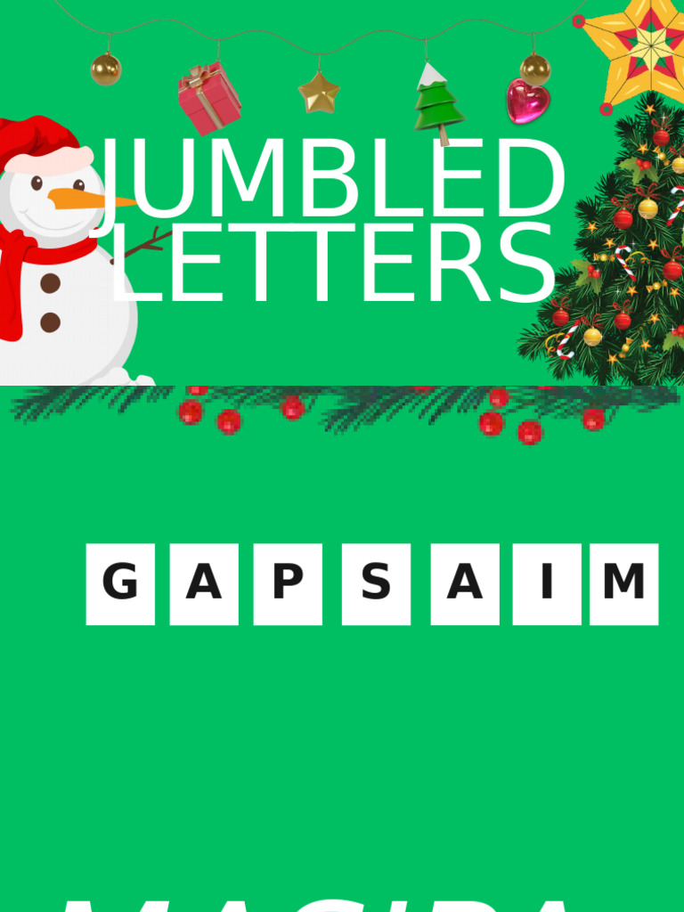 Colorful Collage Word Puzzle Fun Presentation.pptx | PDF