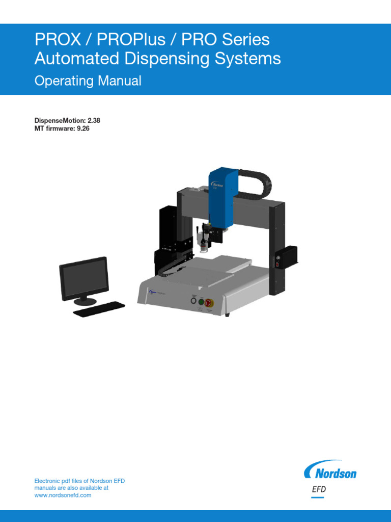 Nordson EFD PROX PROPlus PRO Series Operating Manual | PDF | Chlorine | Barcode