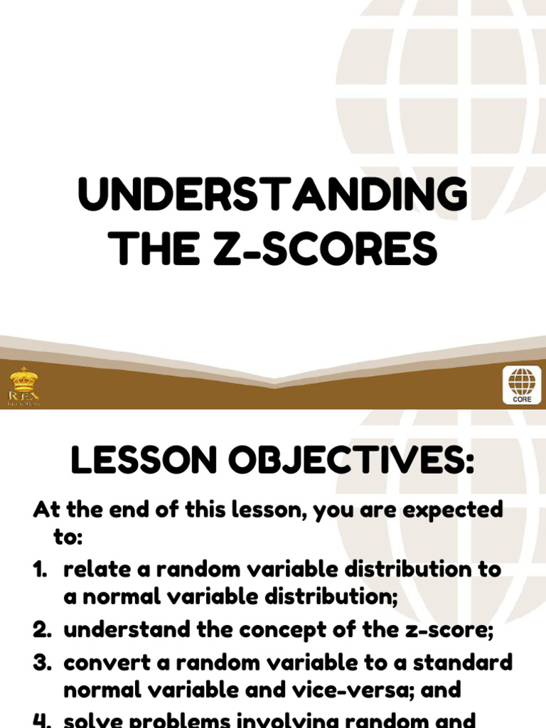 Unit II Lesson 2 Understanding The Z-Scores | PDF | Standard Score ...