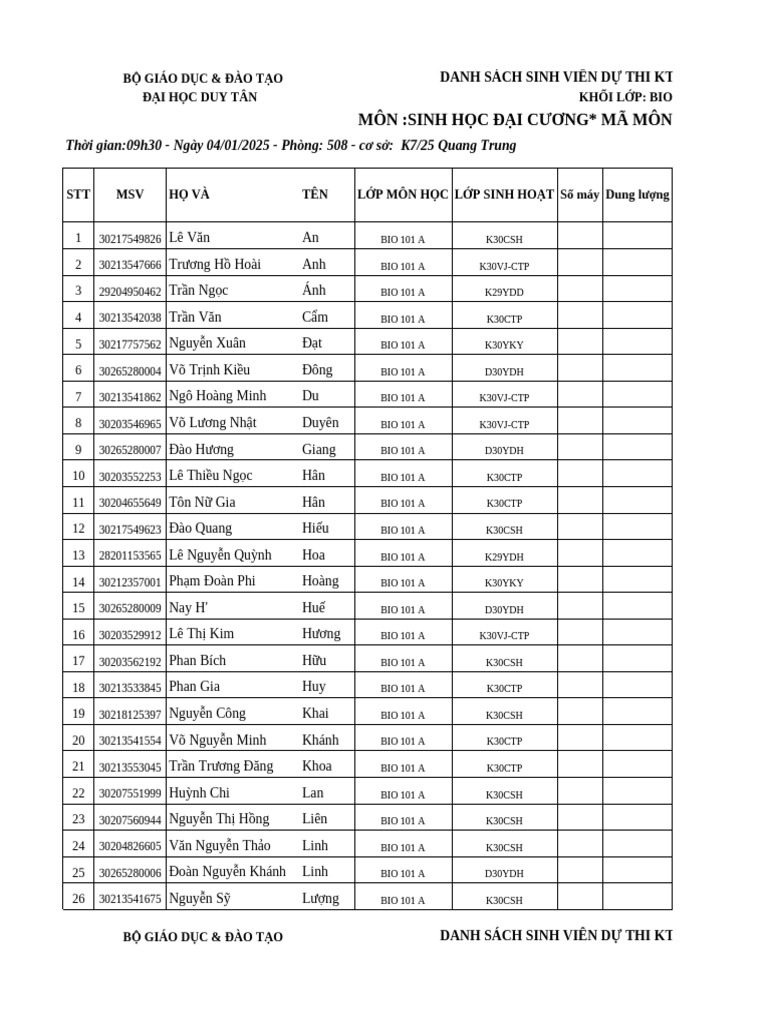 Bio-101-A - 1 2 | PDF