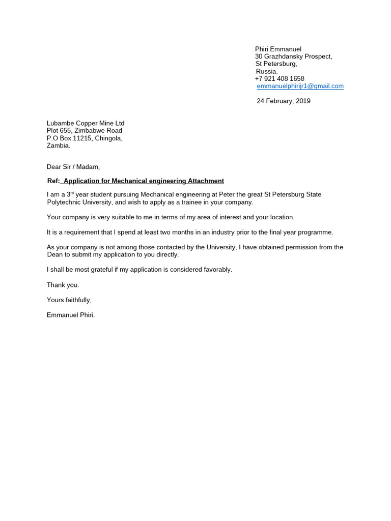 Sample Letters and Resume | PDF
