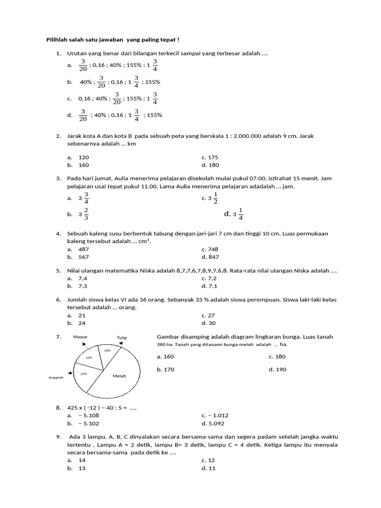 SOAL KSP MATEMATIKA 2013 | PDF