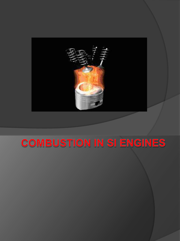 03-Combustion Stage in CI & SI Engine | PDF | Combustion | Machines