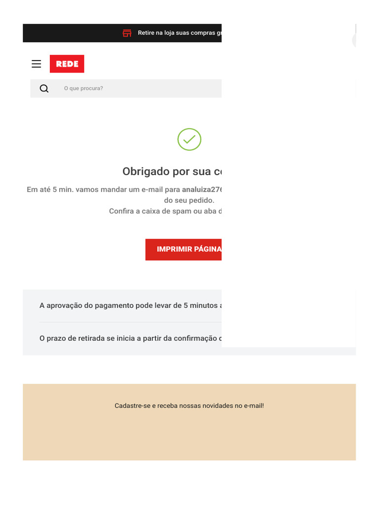 Pedido confirmado | PDF