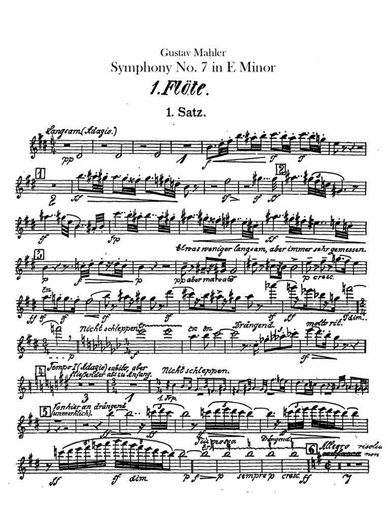 Mahler Sym7.Flute12 | PDF